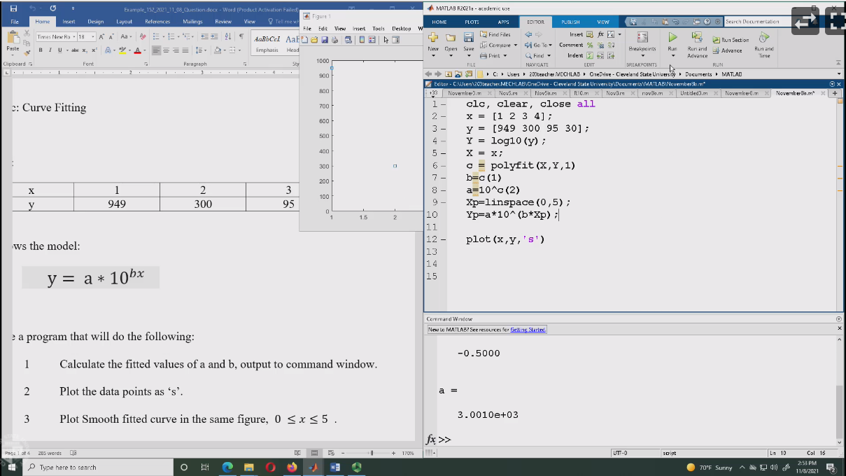 Solved How do I manipulate the equation Y=a*10^(b*x) to find | Chegg.com