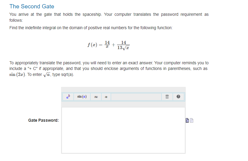 Solved The Second Gate You arrive at the gate that holds the | Chegg.com