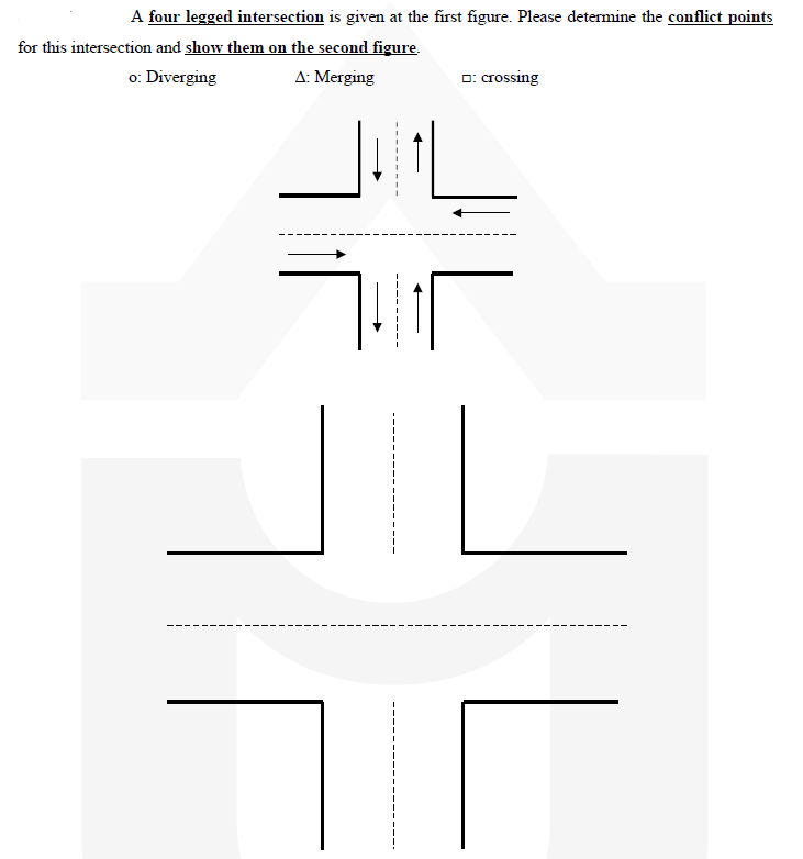 Solved A four legged intersection is given at the first | Chegg.com