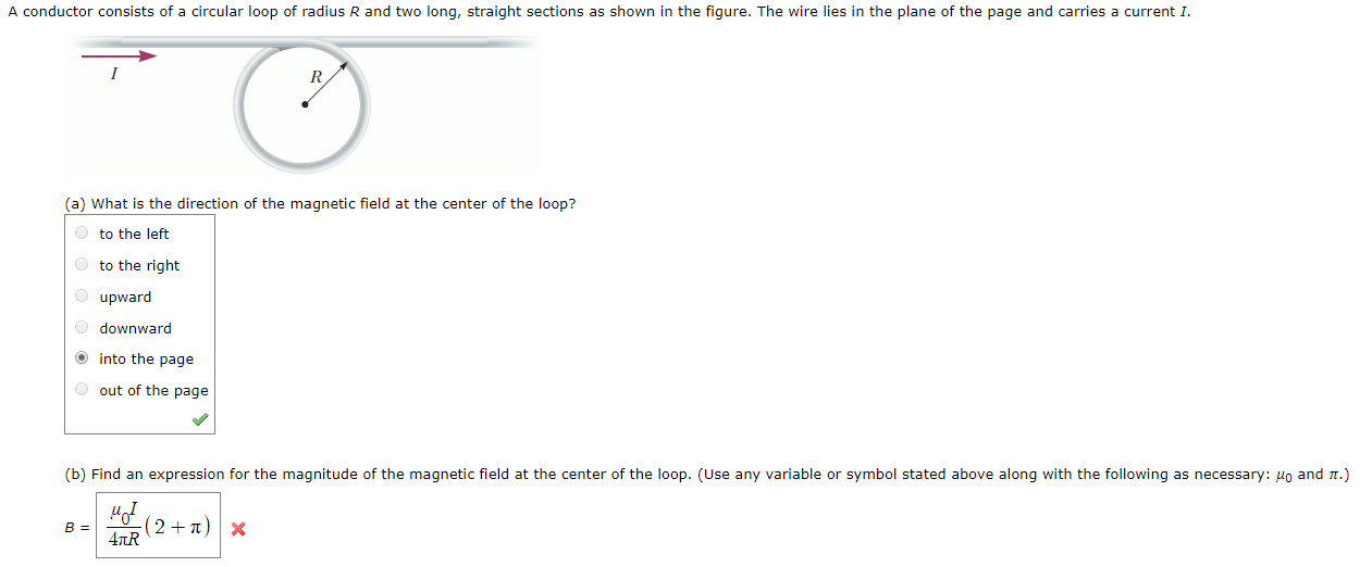 Solved A conductor consists of a circular loop of radius R | Chegg.com