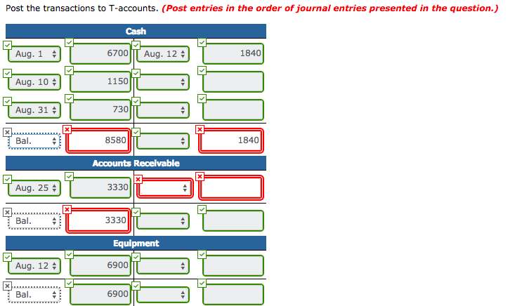 Solved Exercise 3-16 Selected transactions from the journal | Chegg.com