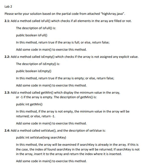 Solved Below is java code that must be used, below is | Chegg.com