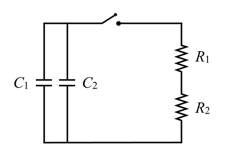 Solved C1 = 3 uf C2 = 5 uf R1 = 12 k*ohm r2 = 4 k*ohm Find | Chegg.com