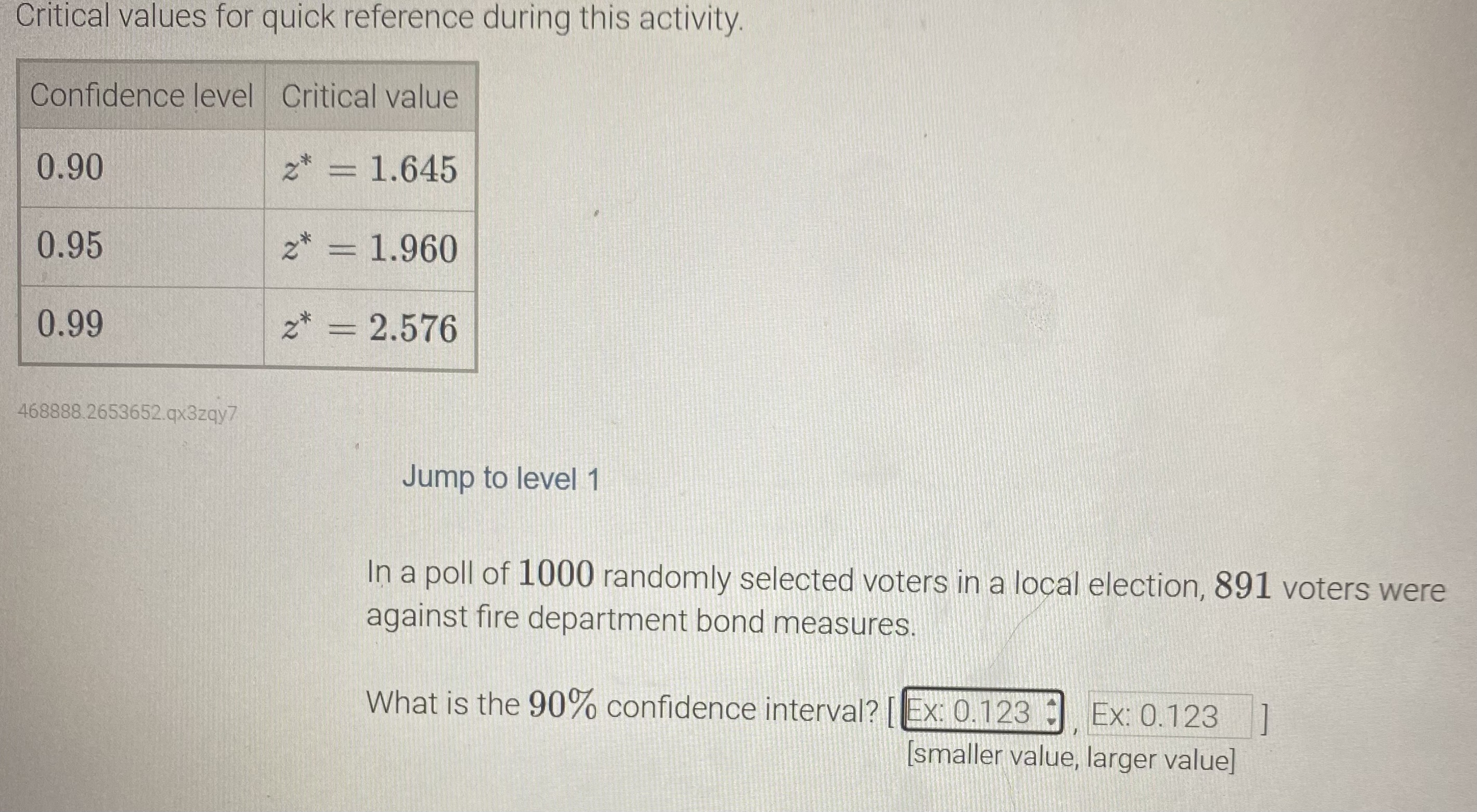 Solved Critical values for quick reference during this | Chegg.com