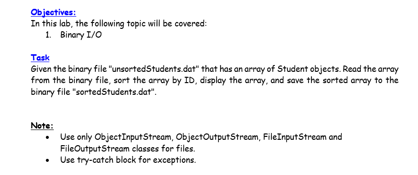 Solved Objectives: In this lab, the following topic will be | Chegg.com
