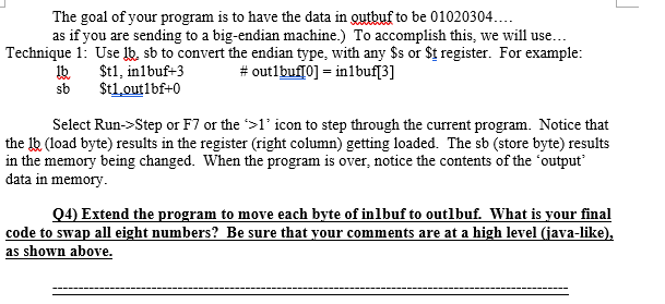Solved Lab 1: Converting between Big-Endian and | Chegg.com Solved Lab 1: Converting between Big-Endian and | Chegg.com