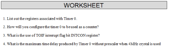 Solved Write a C-program to operate Timer0 as a counter in | Chegg.com