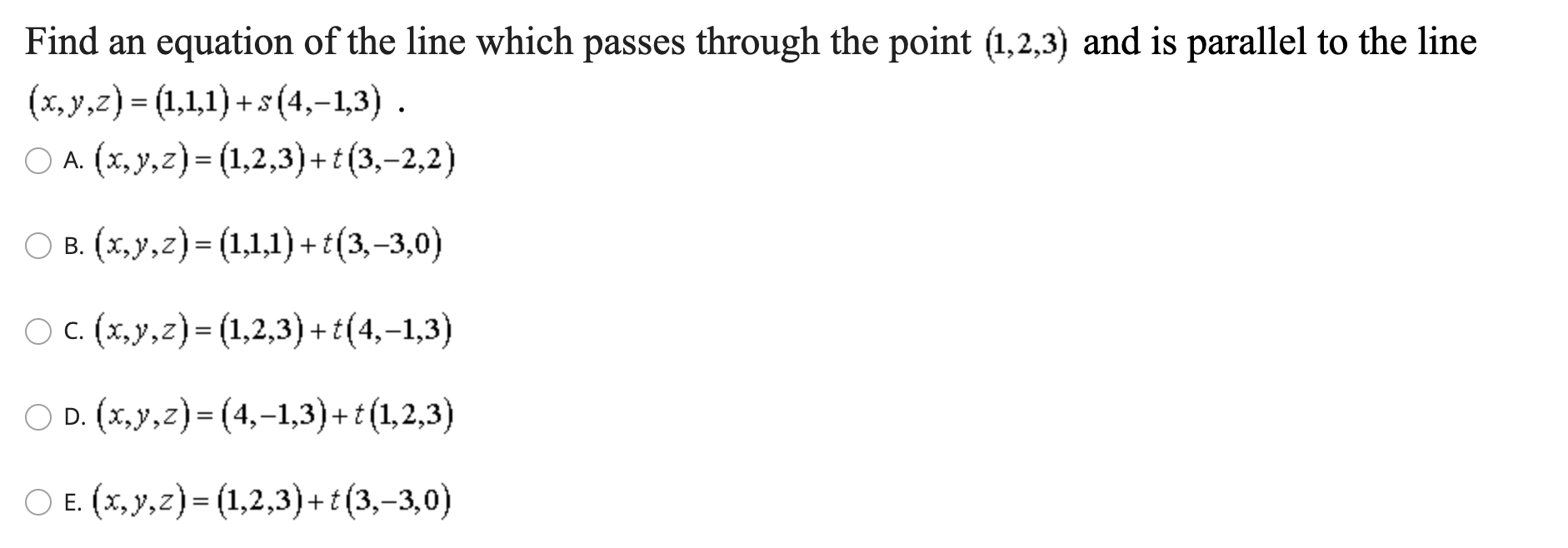 Solved Find an equation of the line which passes through the | Chegg.com