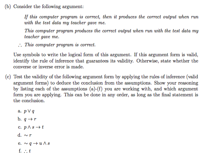 Solved a) Use truth tables to determine whether each of the | Chegg.com