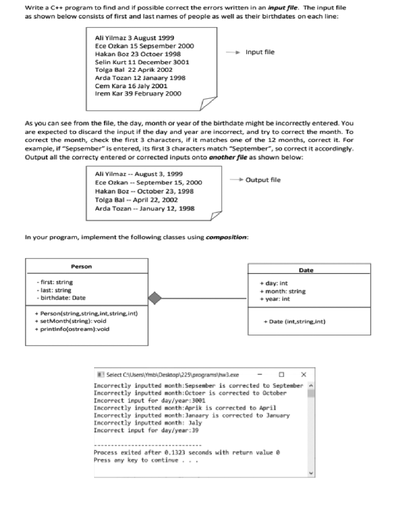 Solved Your main program should input each line from the | Chegg.com