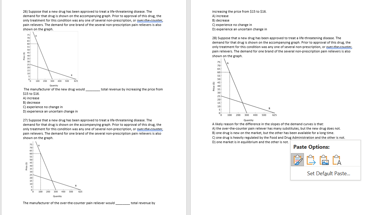 Solved 26) Suppose that a new drug has been approved to | Chegg.com