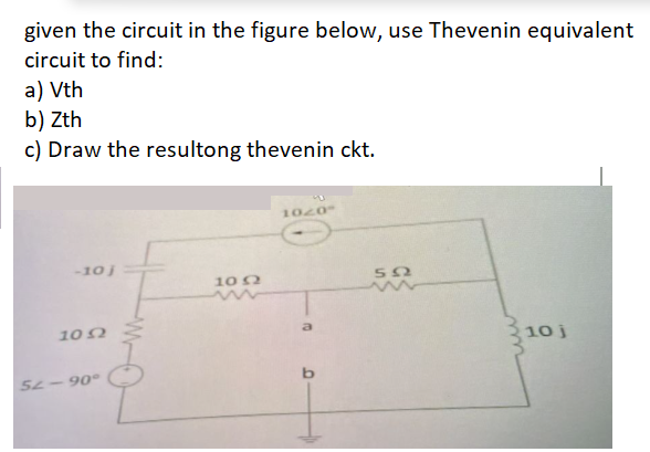 Solved given the circuit in the figure below, use Thevenin | Chegg.com