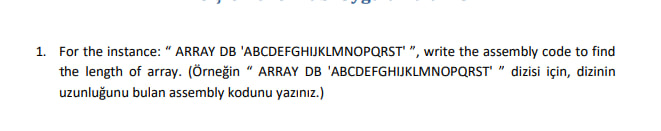 Solved For the instance: "ARRAY DB 'ABCDEFGHIJKLMNOPQRST' ", | Chegg.com