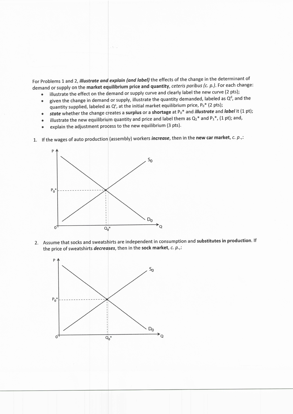 For Problems 1 and 2, illustrate and explain (and | Chegg.com