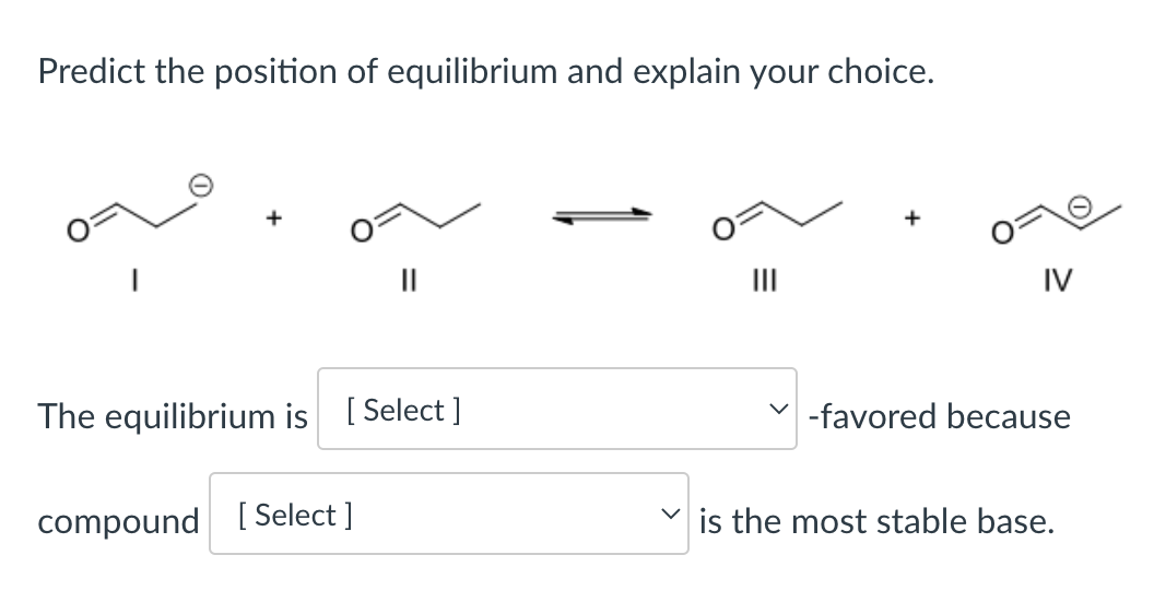 Solved Predict the position of equilibrium and explain your | Chegg.com