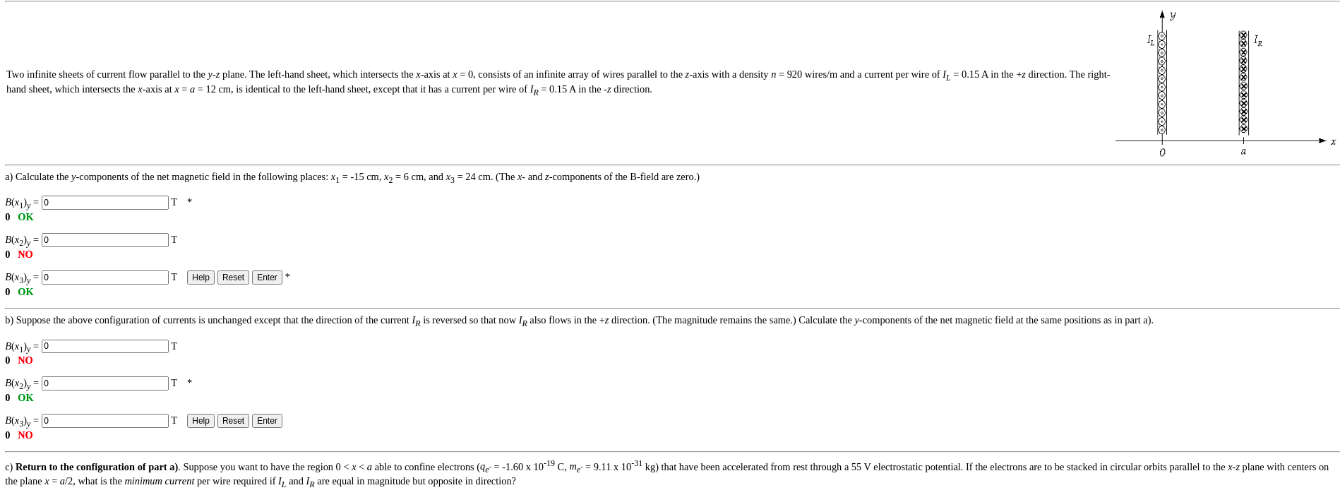 Solved . Two infinite sheets of current flow parallel to the | Chegg.com