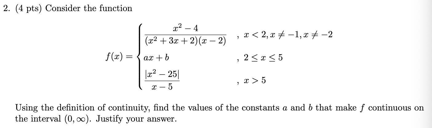 Solved (4 pts) Consider the | Chegg.com Solved (4 pts) Consider the | Chegg.com
