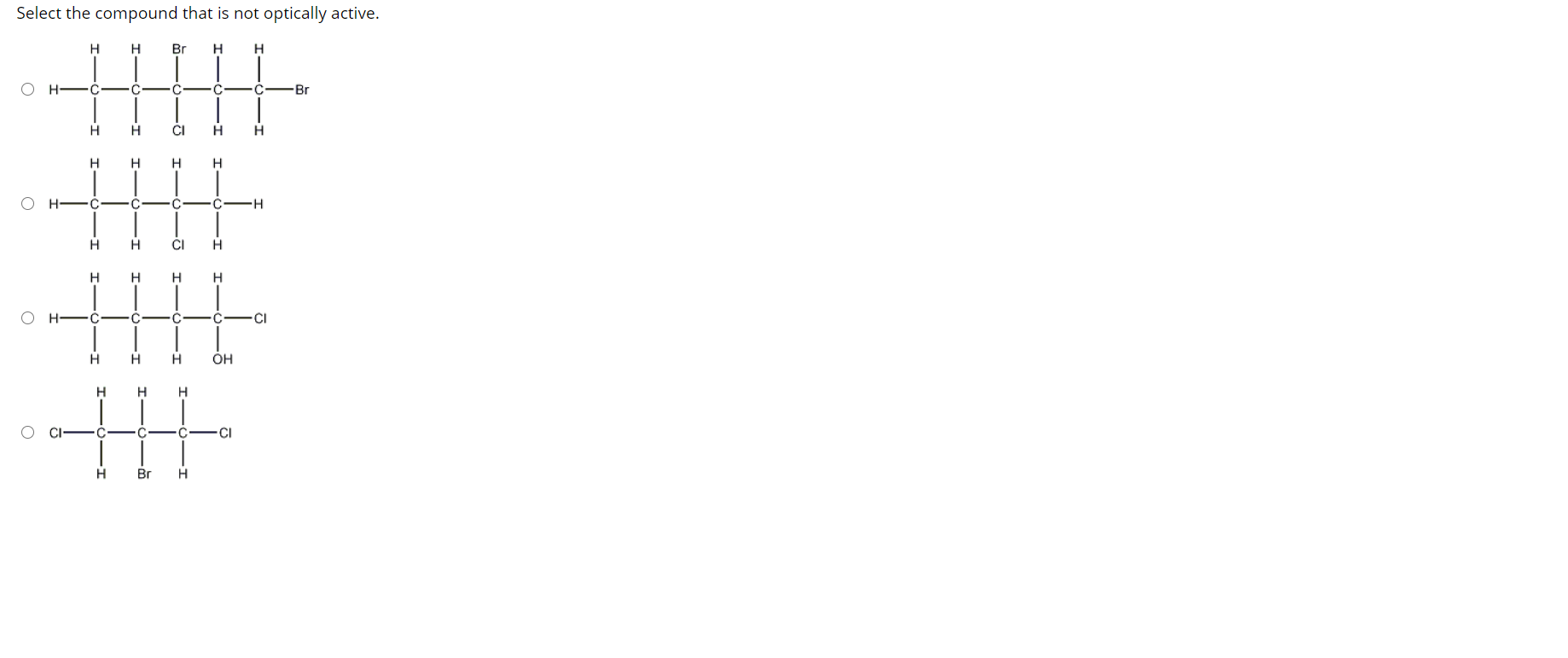 Solved Select the correct name for the following compound: | Chegg.com