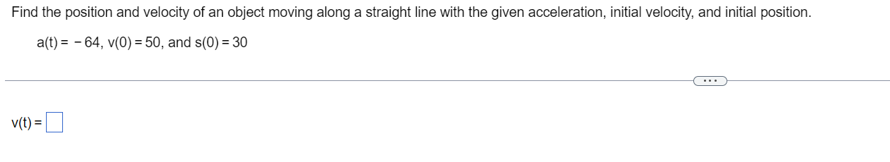 Solved Find the position and velocity of an object moving | Chegg.com