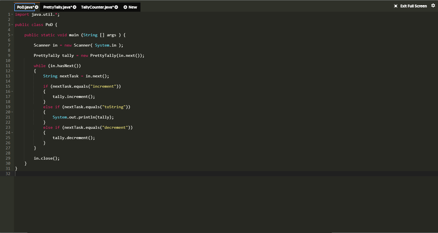 Solved Instructions Today's task is to subclass the Tally | Chegg.com