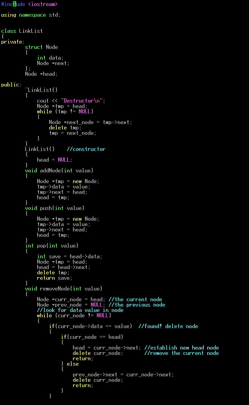 Solved 1. List Copy Constructor Modify your linked list | Chegg.com