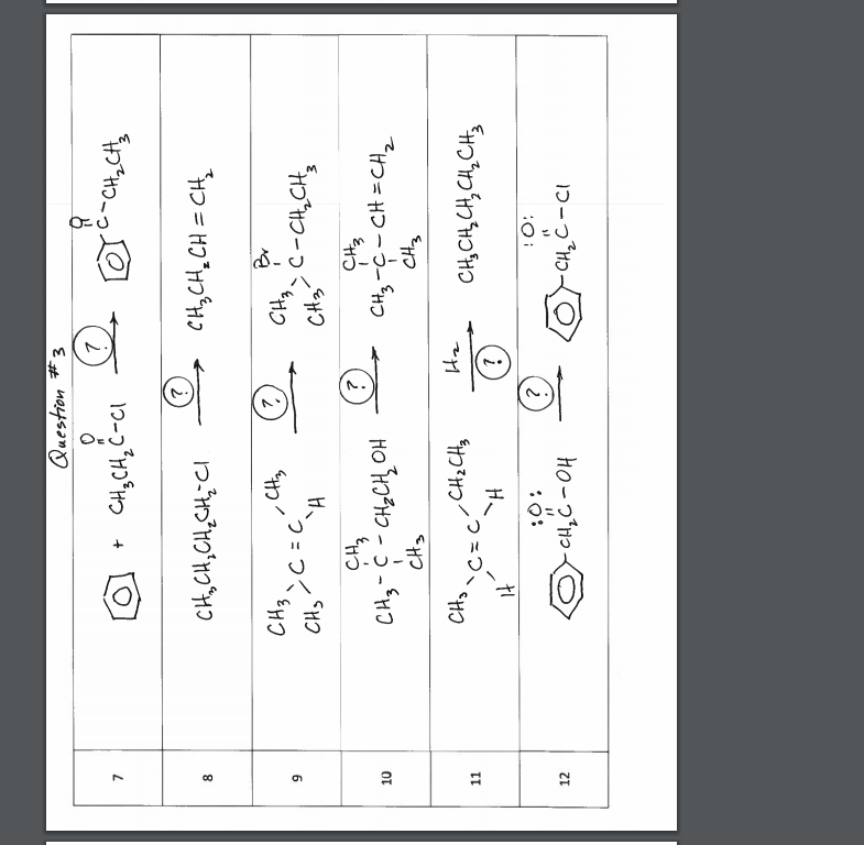 Solved Type of Reaction Addition Condensation Elimination | Chegg.com
