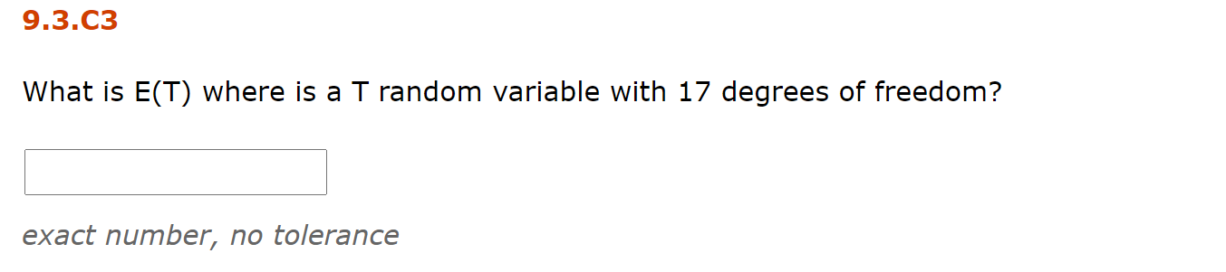 Solved 9.3.03 What is E(T) where is a T random variable with | Chegg.com