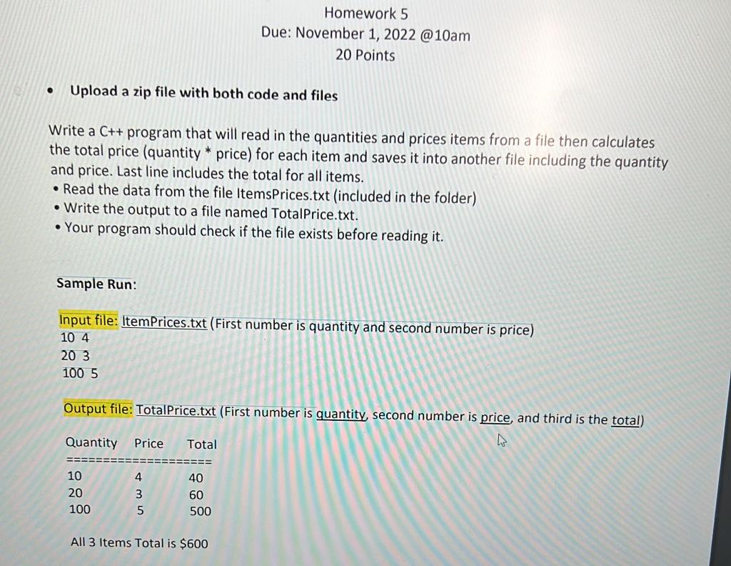 Solved - Upload a zip file with both code and files Write a | Chegg.com