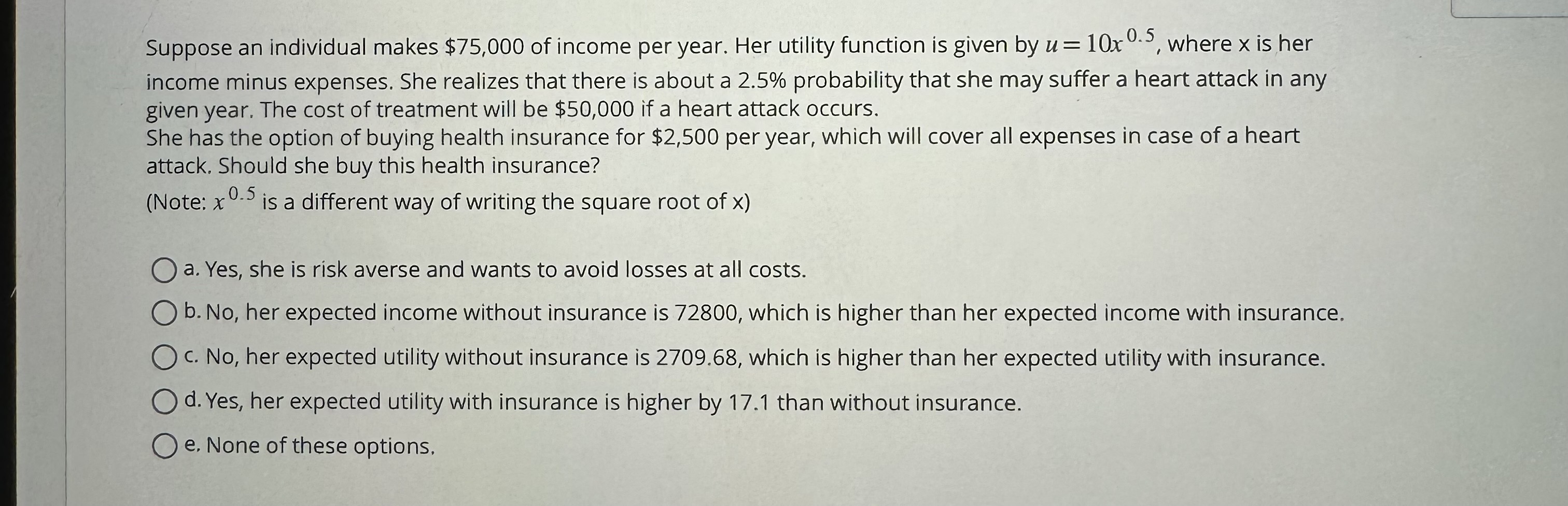 Solved Suppose an individual makes $75,000 ﻿of income per | Chegg.com
