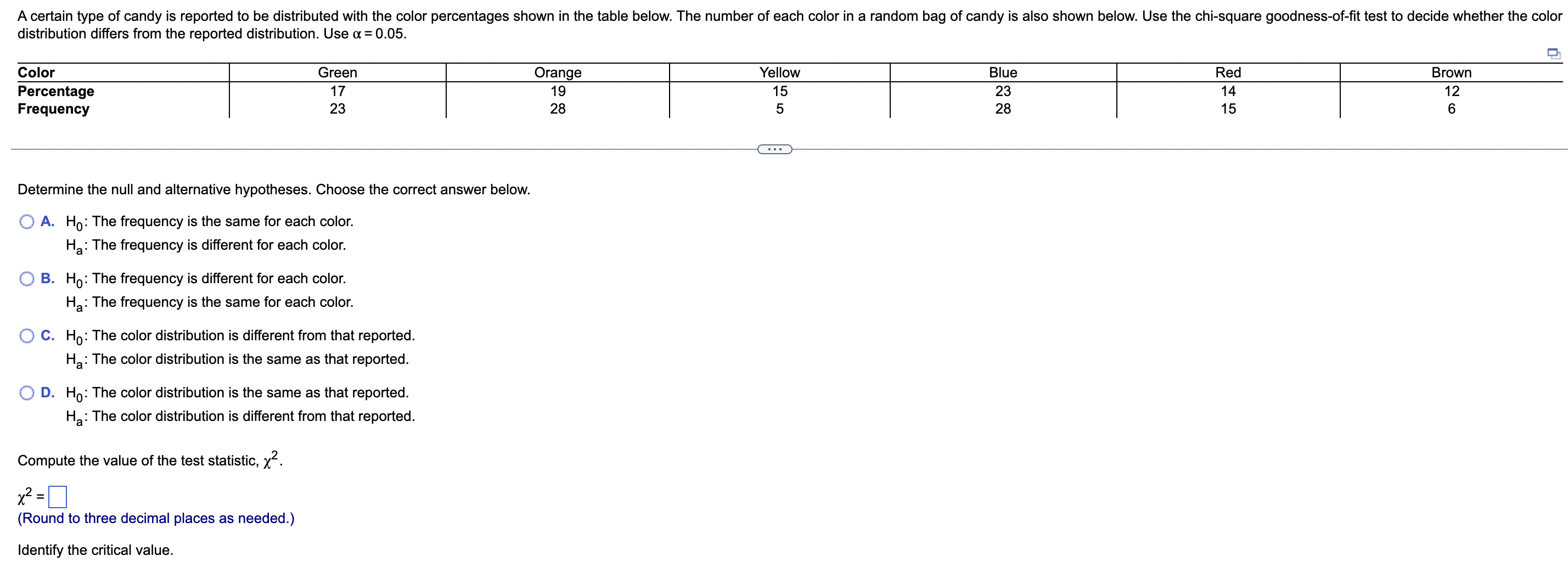 Solved A certain type of candy is reported to be distributed | Chegg.com