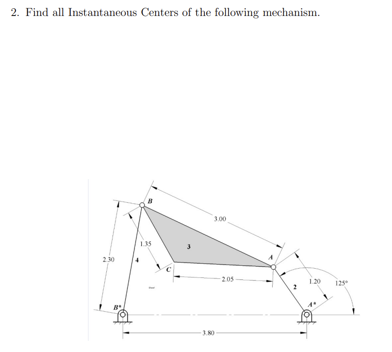 Solved Find all Instantaneous Centers of the following | Chegg.com