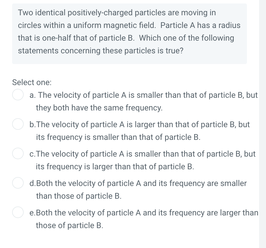 Solved Two identical positively-charged particles are moving | Chegg.com