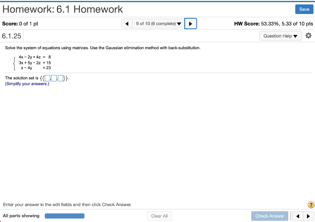 Solved Homework: 5.2 Homework Save Score: 0 of 1 pt 3 of 6 | Chegg.com