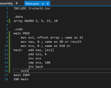 Solved Translate the above INTEL 80x86 assembly code to | Chegg.com