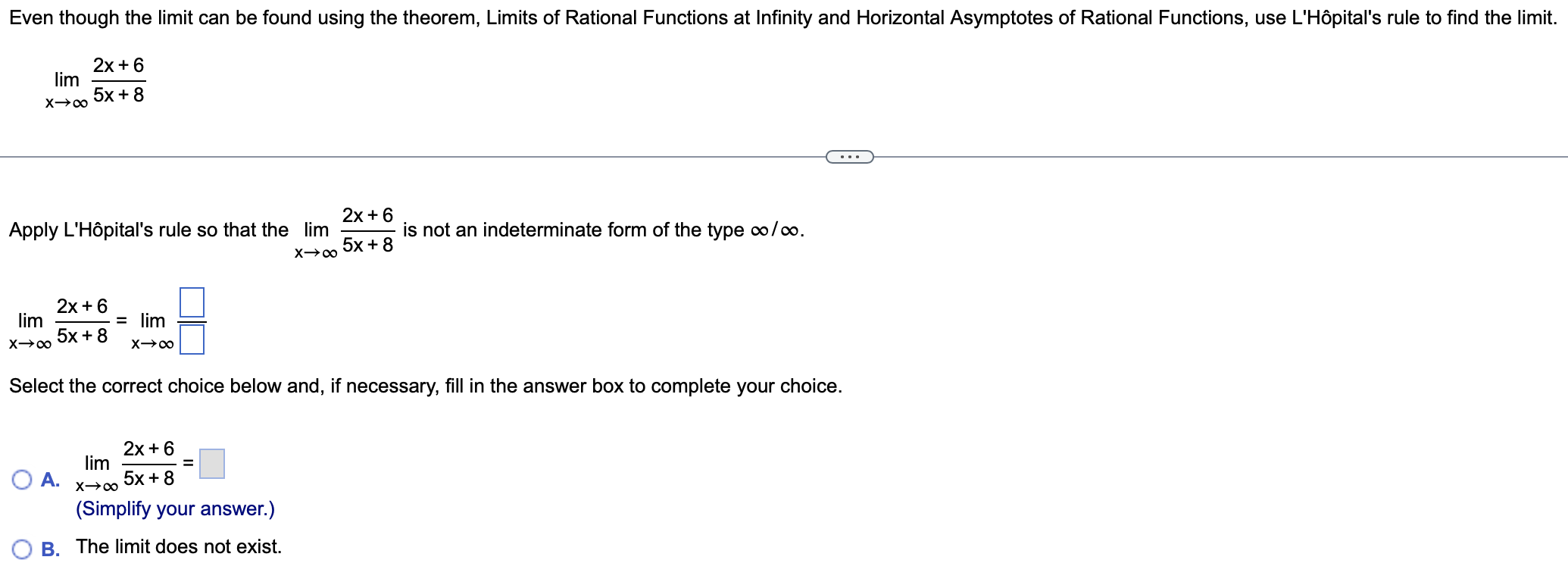 Solved Even though the limit can be found using the theorem, | Chegg.com
