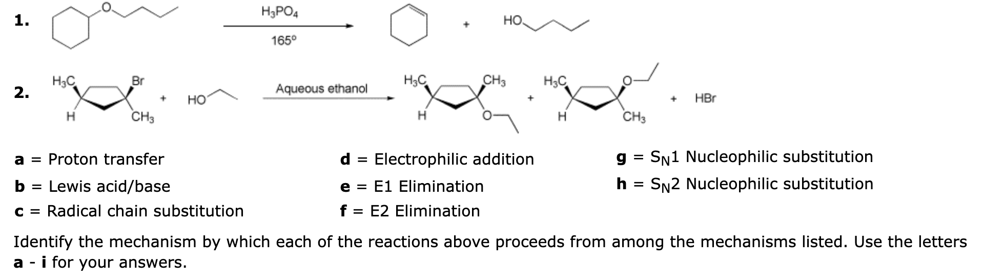 Solved 1. conc. HBr 2. ⋂NH3+Cl+NaOD+ NH2+NaCl+H2O a= Proton | Chegg.com