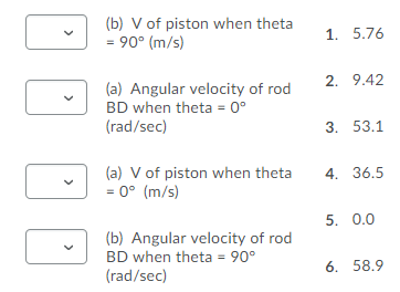 Solved Question 7 (1 point) In the engine system shown, I = | Chegg.com