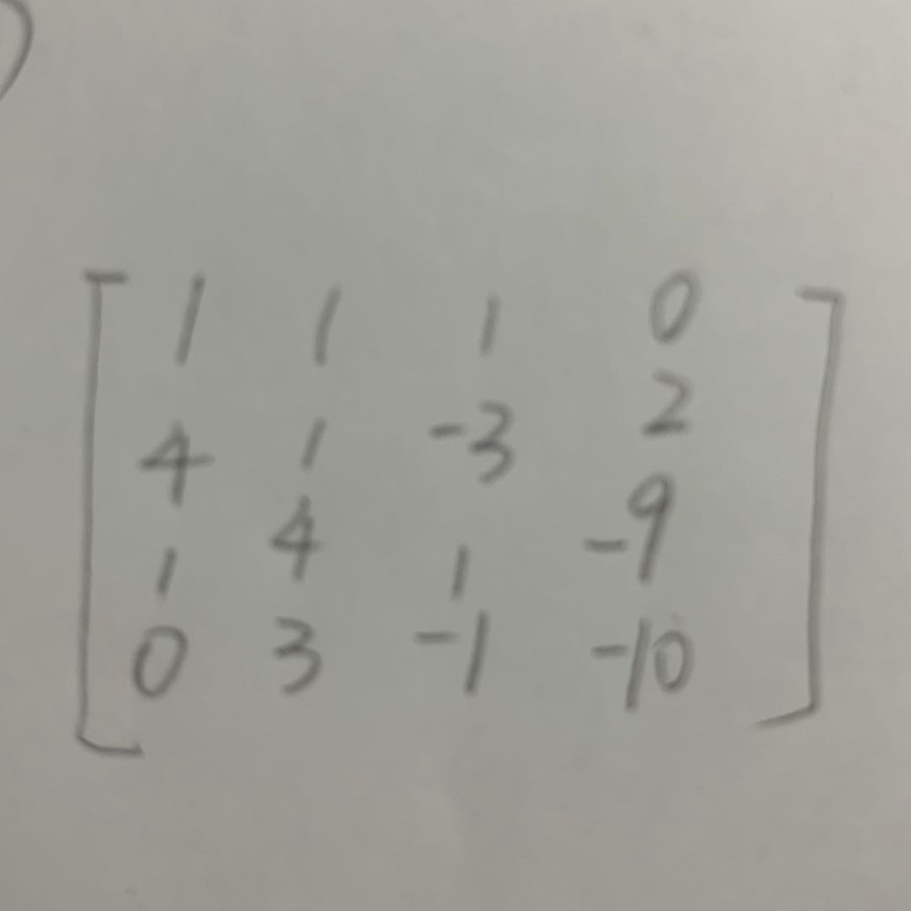 Solved how to Row reduce the coefficient matrix to reduced | Chegg.com