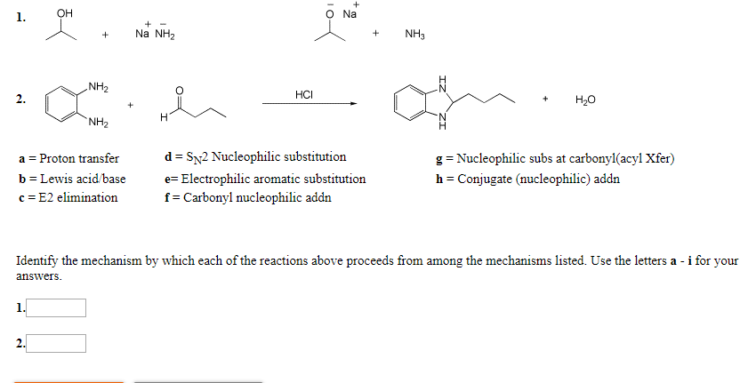 Solved O Na Na NH2 NH NH2 HCI + H2O NH a Proton transfer b = | Chegg.com