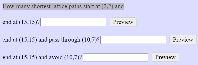 Solved How many shortest lattice paths start at (2,2) and | Chegg.com