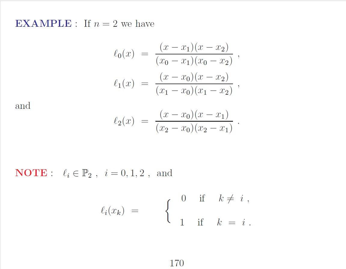 Consider the unique interpolating polynomial Pn(x) of | Chegg.com