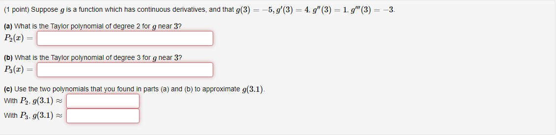 Solved Suppose g is a function which has continuous | Chegg.com
