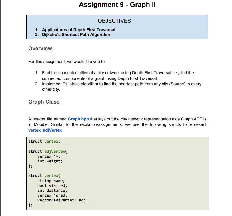 #ifndef GRAPH_H #define GRAPH_H #include #include | Chegg.com