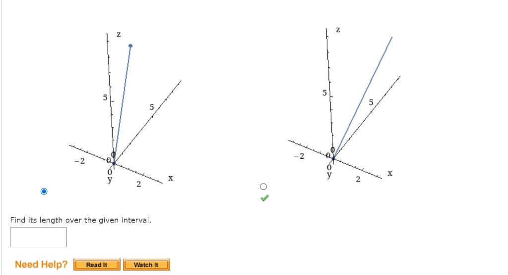 Solved Vector-Valued Function r(t)=−ti+4tj+6tk Interval | Chegg.com