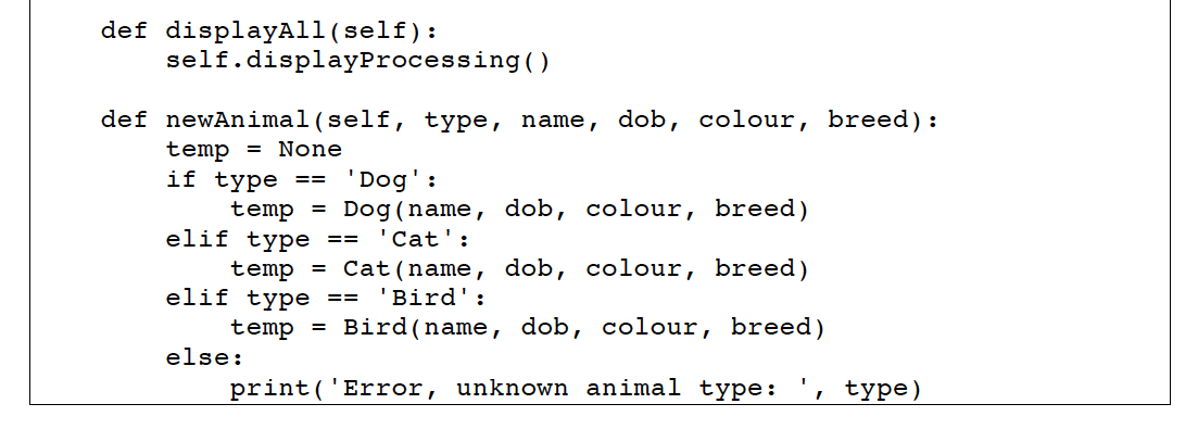 Solved Type in the code below as shelters.py and copy and | Chegg.com