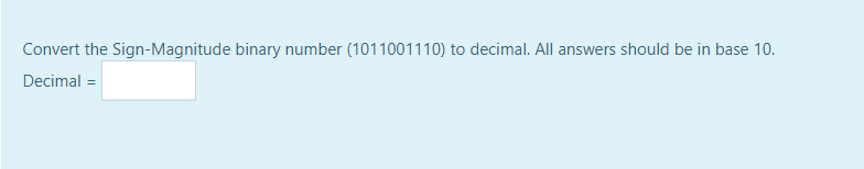Solved Add the following numbers in binary. (96) + (-15). | Chegg.com