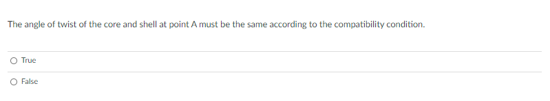Solved Shell material Shear modulus = 6 Length = В. Dame-D | Chegg.com