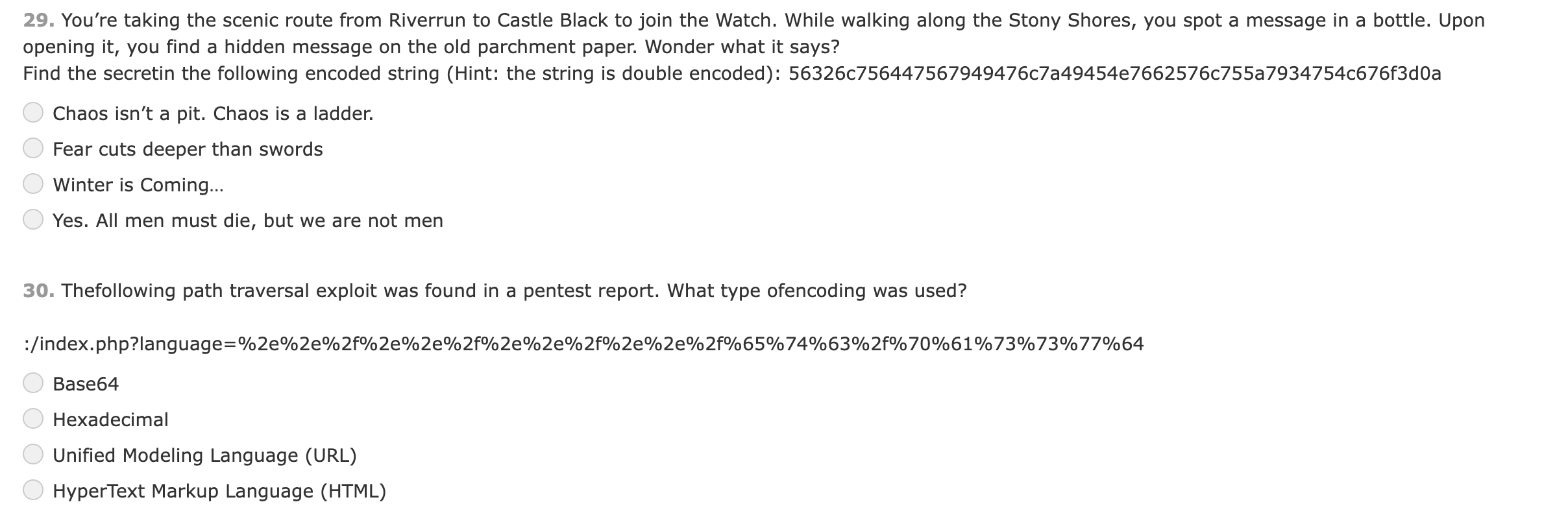 Solved 21. While conducting a penetration test on | Chegg.com