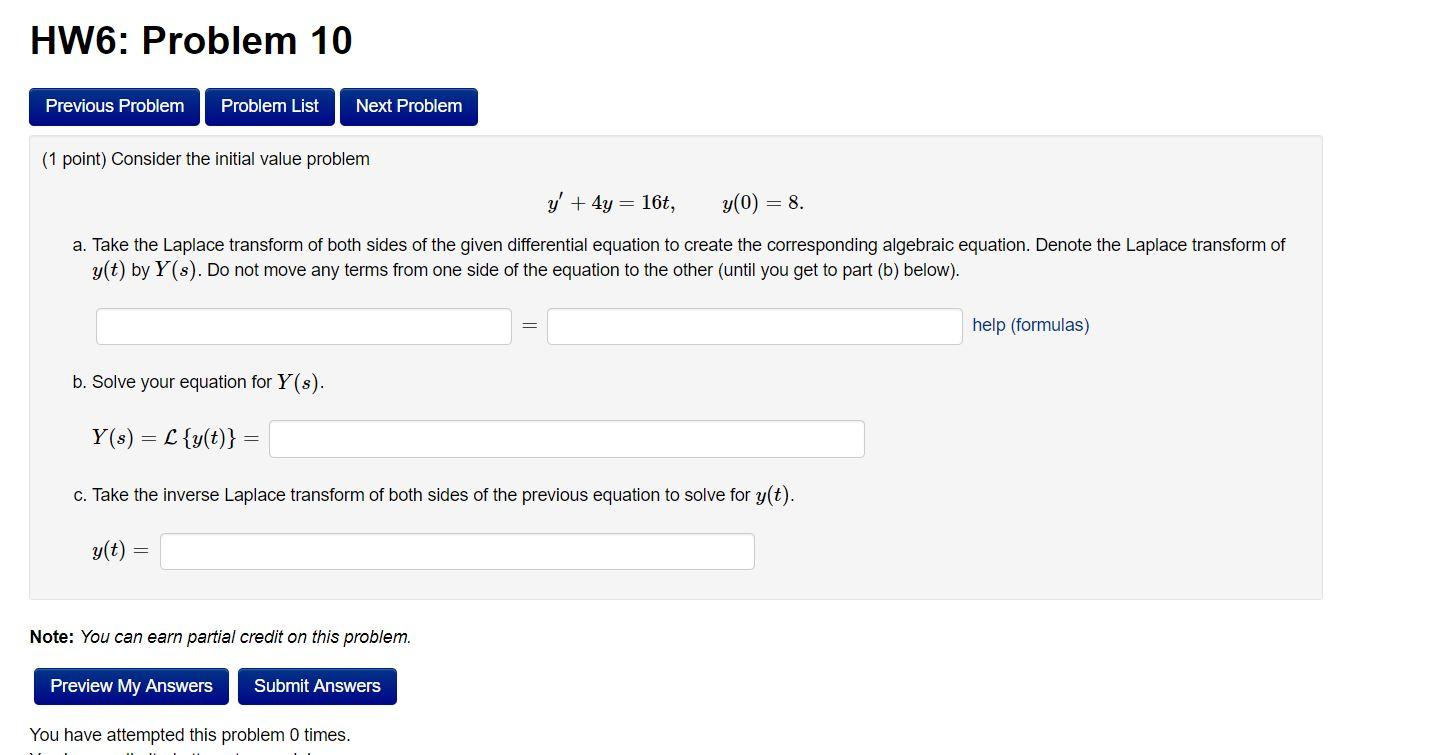 Solved HW6: Problem 10 Previous Problem Problem List Next | Chegg.com