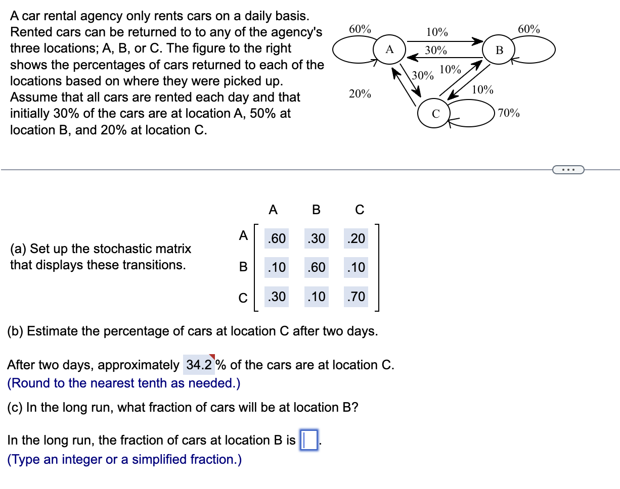 Solved Find the stable distribution for the regular | Chegg.com